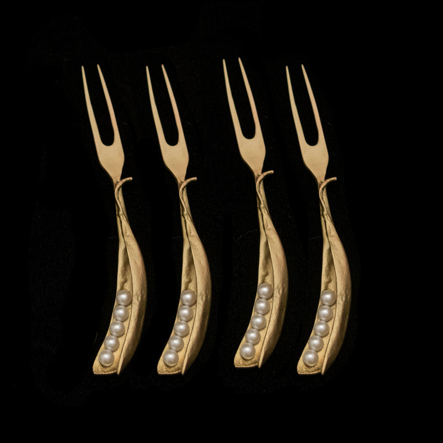 Pea Pod 4 Piece Cocktail Fork Set – Michael Michaud US