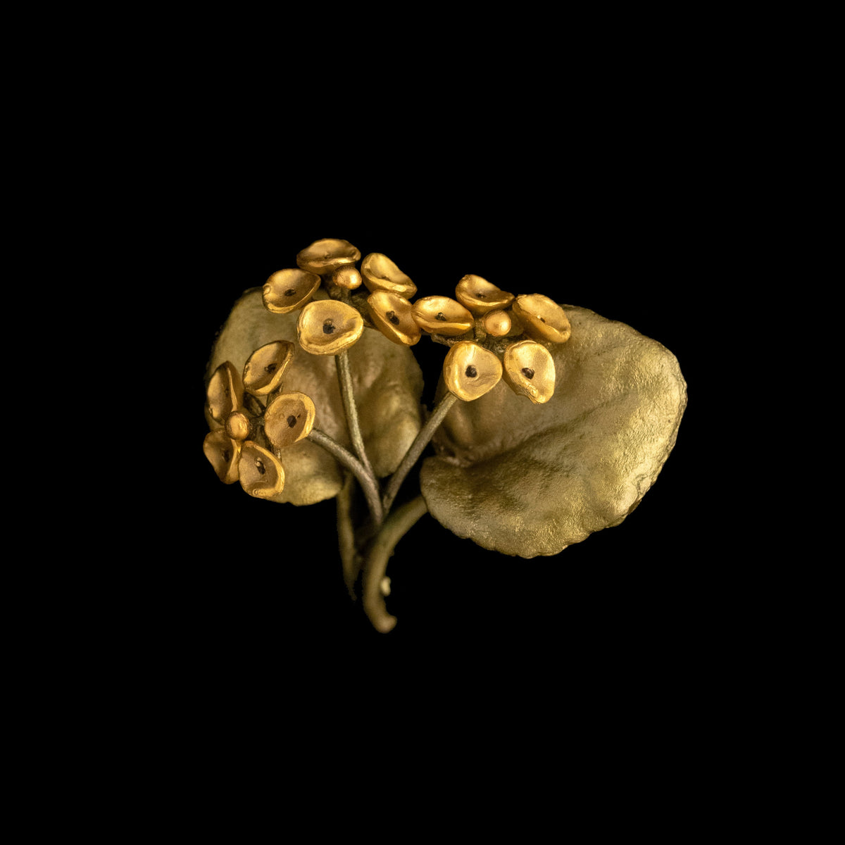 Golden African Violet Brooch - Web Exclusive – Michael Michaud US