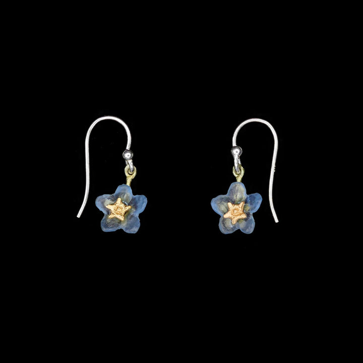 Forget Me Not Earrings - Single Flower Wire – Michael Michaud US