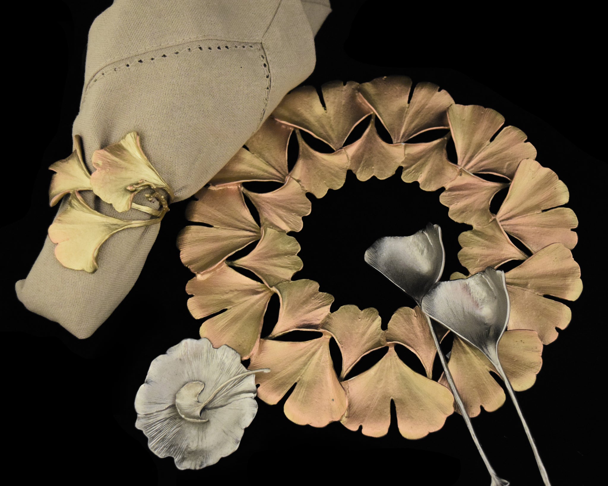 Ginkgo Spoons - Bronze – Michael Michaud US